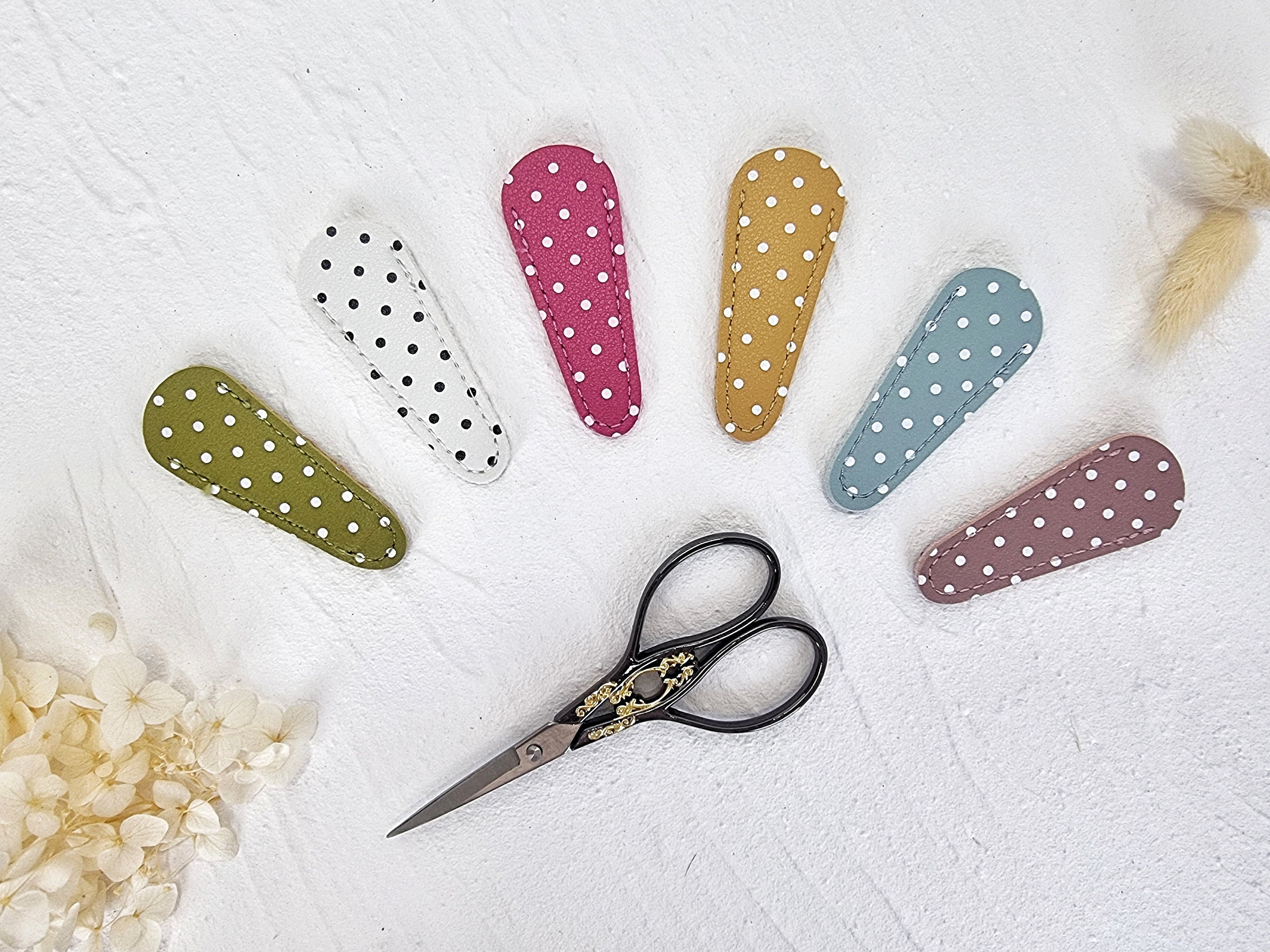 Embroidery Scissor Sheath Safety Protector | Small Polka Dot Scissor ...