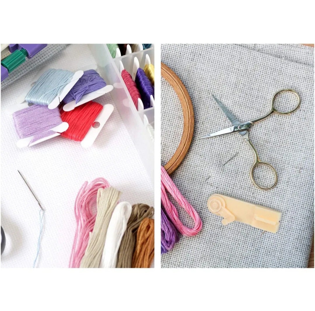 Bobbin Floss Winder With 10pcs Floss Bobbins for Embroidery Thread ...