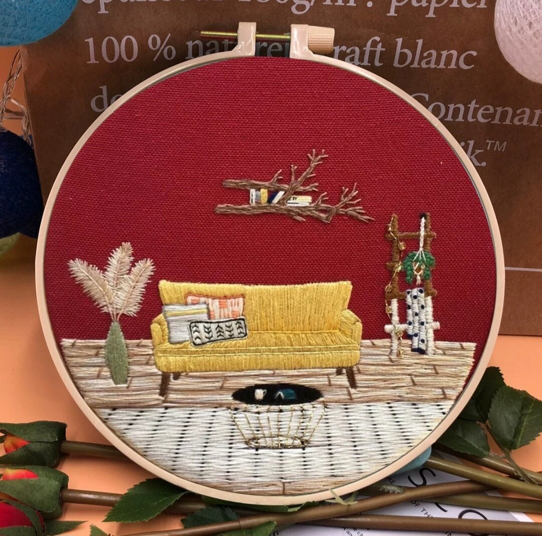 DIY Embroidery Kit for Beginner | Modern Embroidery Kit for Gift | Hand ...
