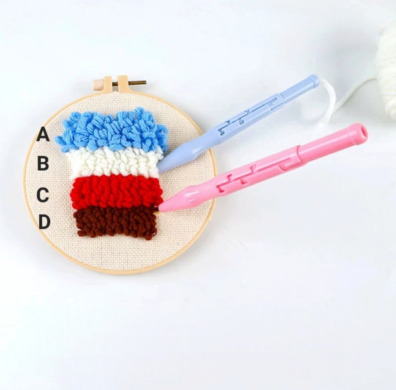 Punch Needle Kit for Beginner Modern Landscape Punch Needle Kit With ...