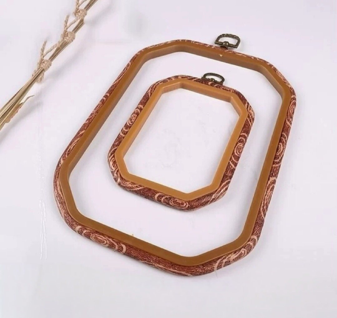 Embroidery Rectangle Hoops Set | Plastic Hoop for Embroidery Cross ...