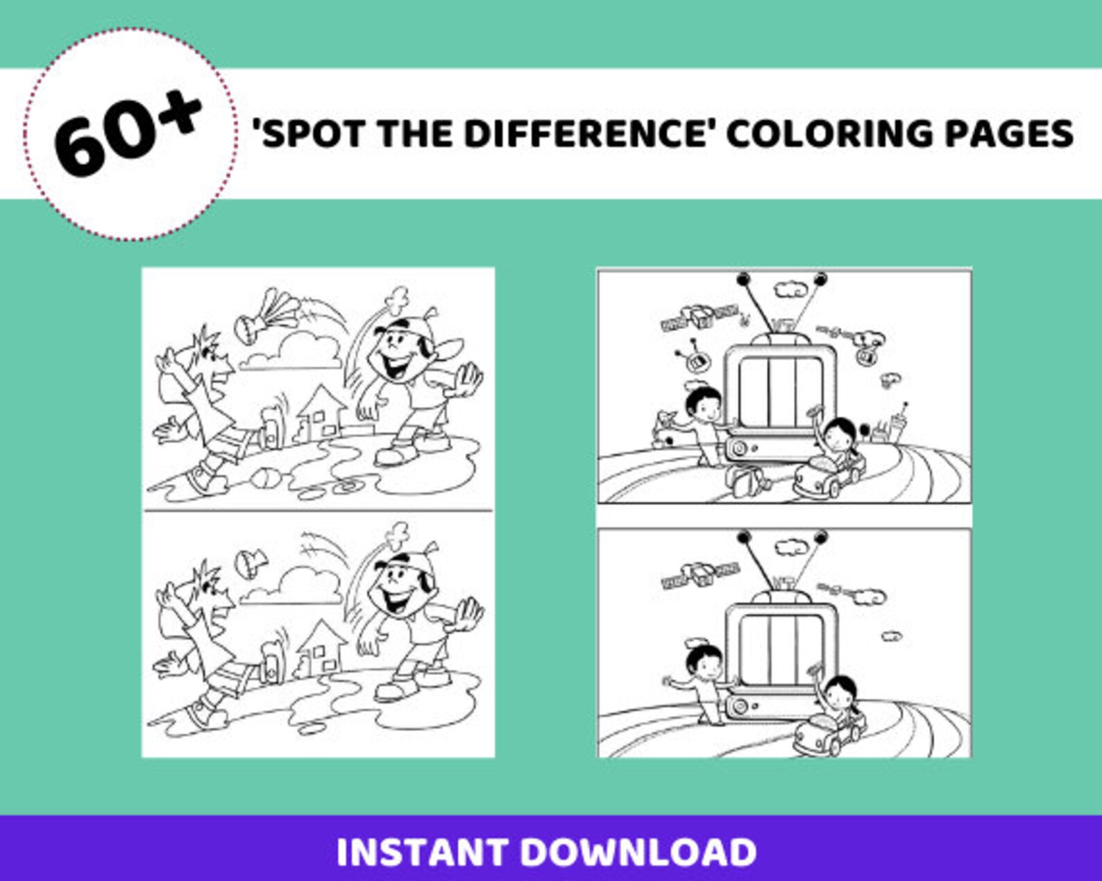 Spot the Difference Activities | Spot the Difference Printable Pages ...