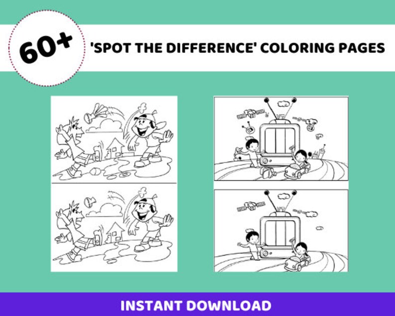 Spot the Difference Activities | Spot the Difference Printable Pages ...