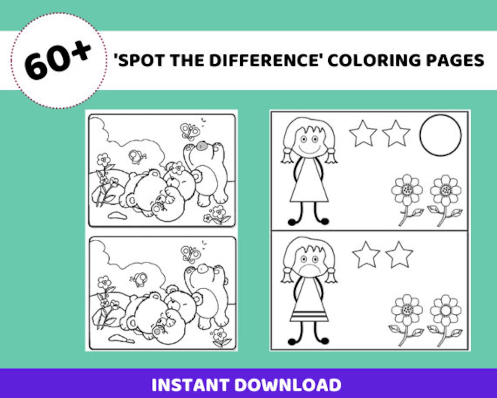 Spot the Difference Activities | Spot the Difference Printable Pages ...
