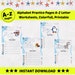 26 Printable Alphabet Letters Worksheets A-Z, Preschool, Kindergarten ...