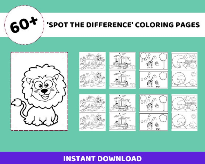Spot the Difference Activities | Spot the Difference Printable Pages ...