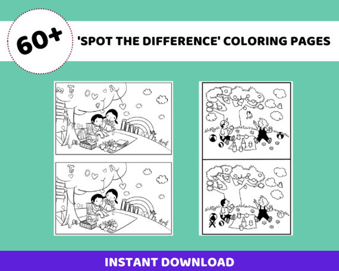 Spot the Difference Activities | Spot the Difference Printable Pages ...