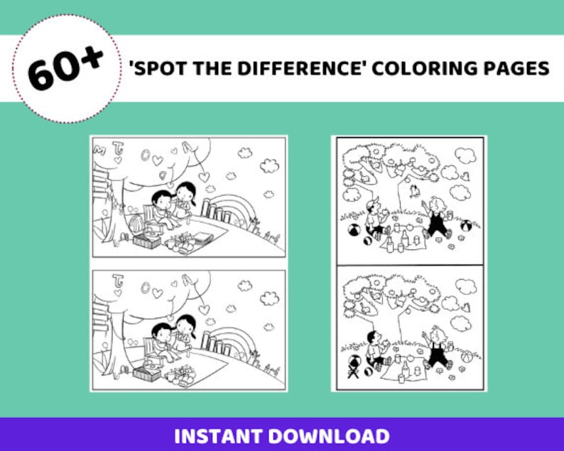 Spot the Difference Activities | Spot the Difference Printable Pages ...