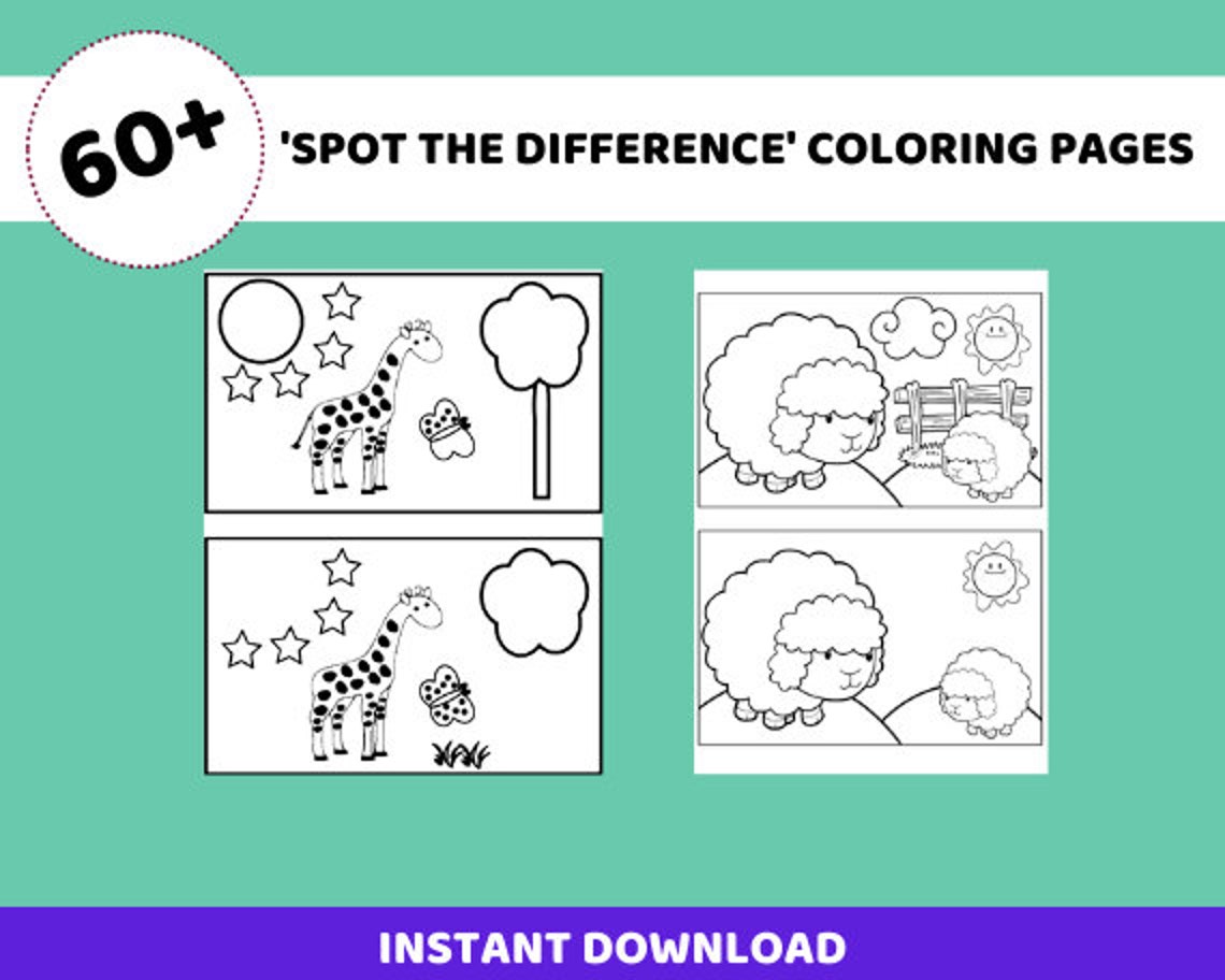 Spot the Difference Activities | Spot the Difference Printable Pages ...