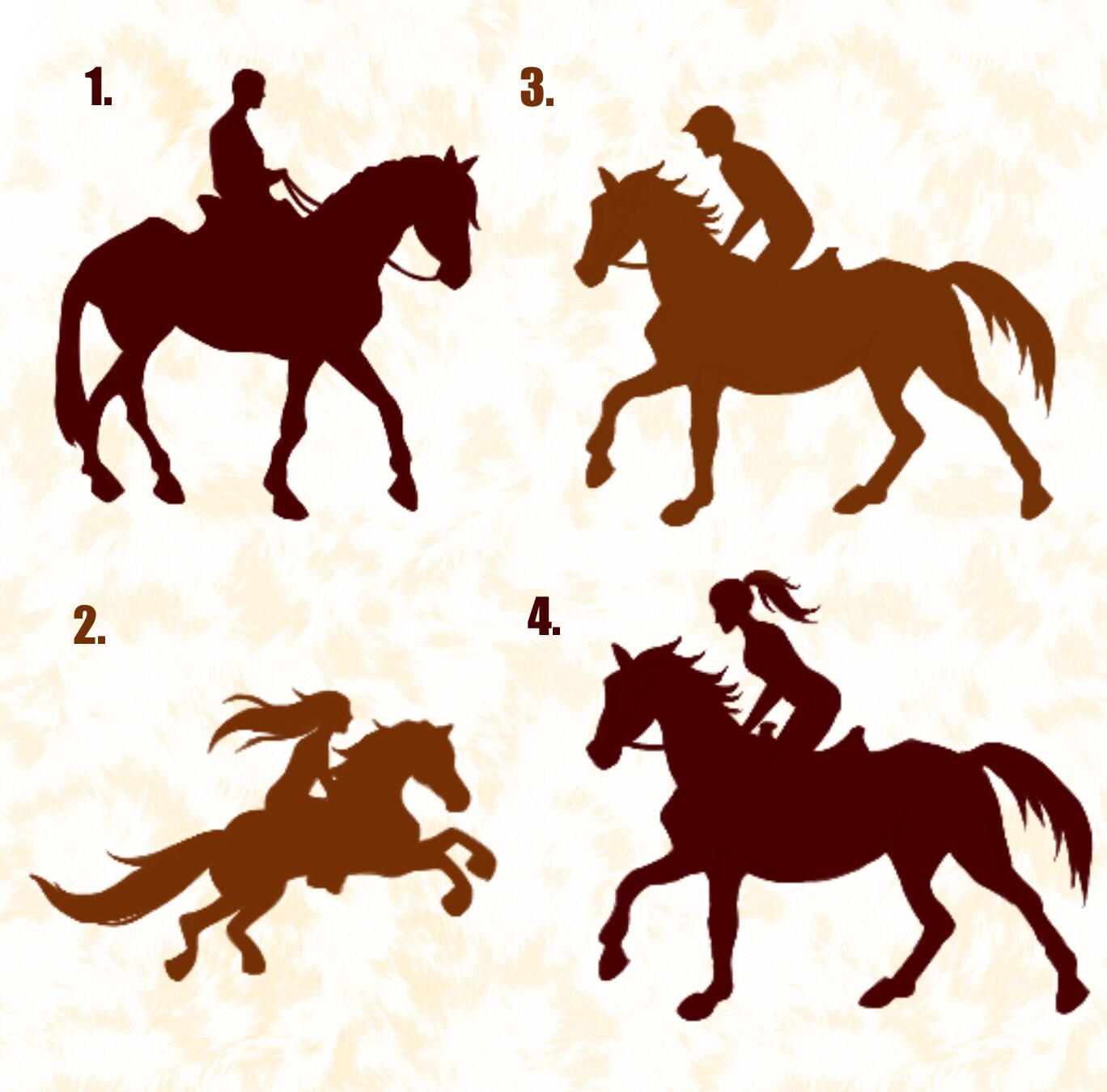Western Horse Back Riding Stamp Set! - Etsy