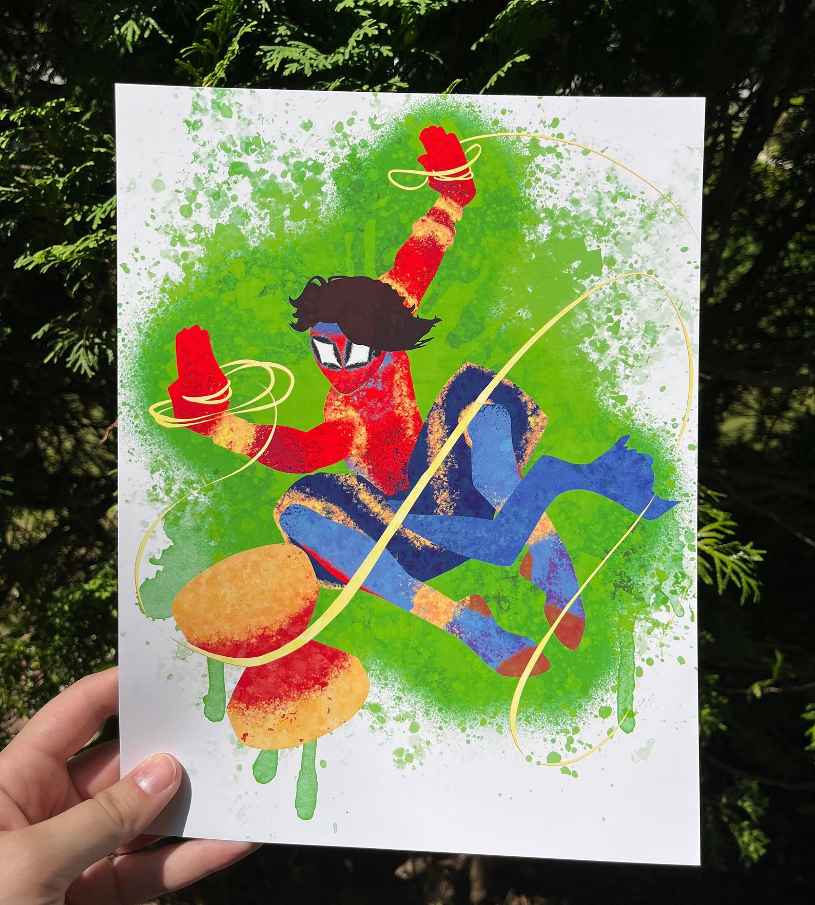 Pavitr Spider Spray Paint Splatter Poster! - Etsy