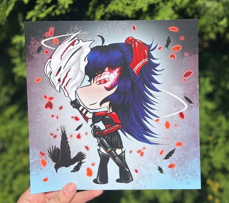 Raven Chibi Style Poster! - Etsy