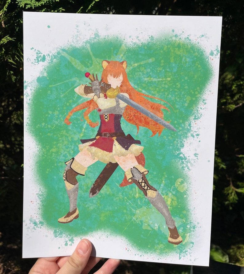 Raphtalia Spray Paint Splatter Poster! - Etsy
