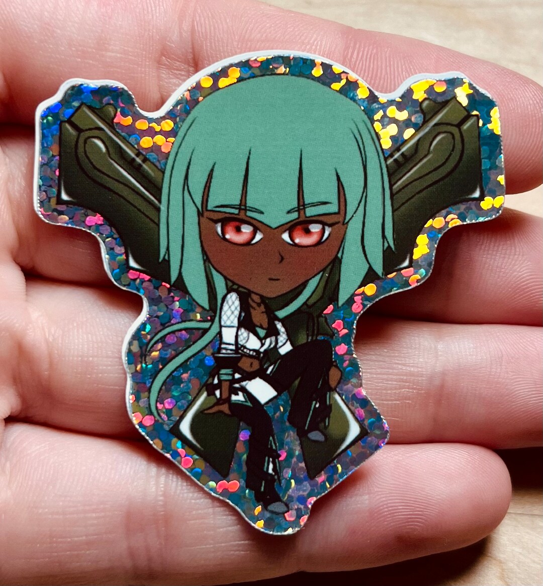 Emerald Holographic Fan Art Sticker! - Etsy