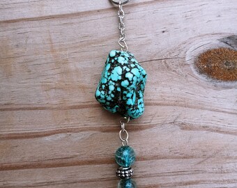 Turquoise Key Ring - Etsy