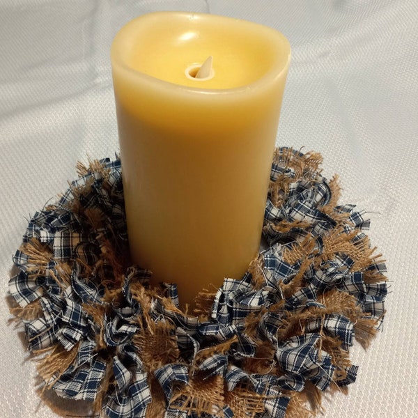Burlap Candles - Etsy