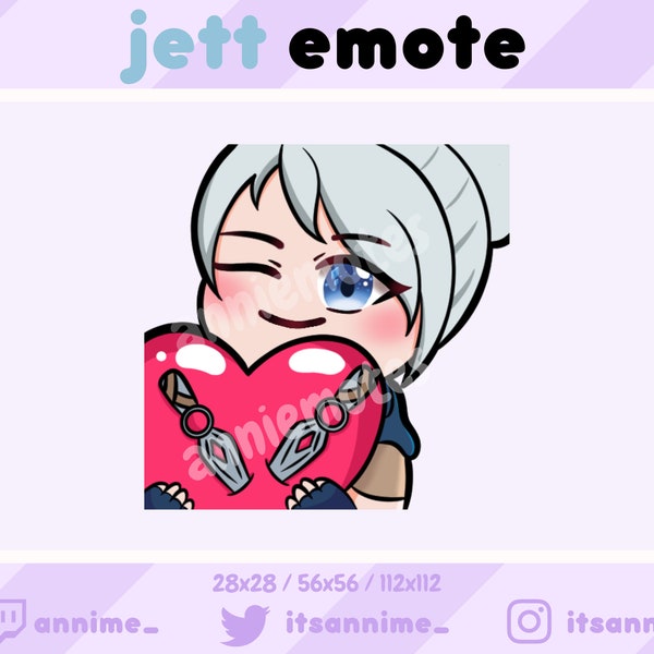 Valorant Emotes Twitch Emote Jett - Etsy