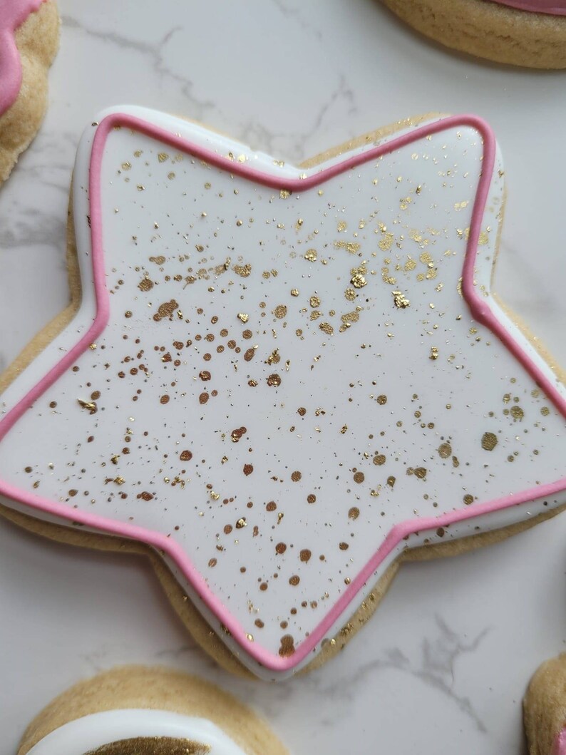 Over the Moon Theme Baby Shower Sugar Cookies Custom Sugar - Etsy