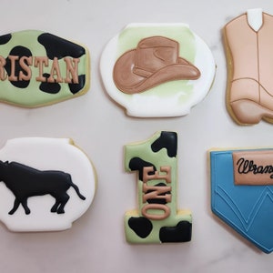 Rodeo/cowboy Theme - Birthday Sugar Cookies - Custom Sugar Cookies - Etsy
