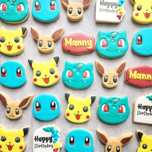 Character Birthday Sugar Cookies - Custom Sugar Cookies - Etsy