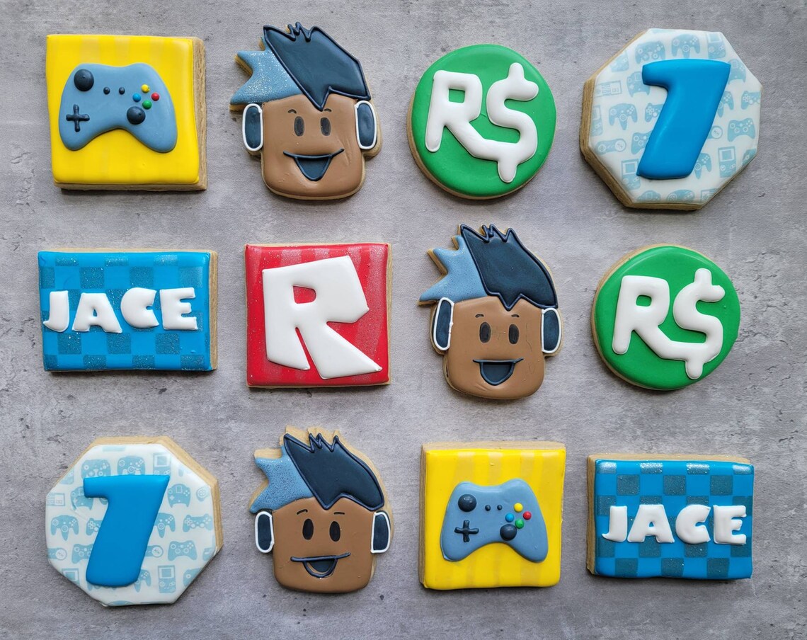 Video Game Character Birthday Sugar Cookies Custom Sugar - Etsy