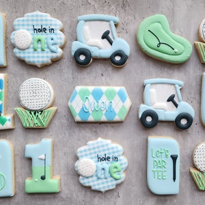 Hole in One Theme - Birthday Sugar Cookies - Custom Sugar Cookies - Etsy