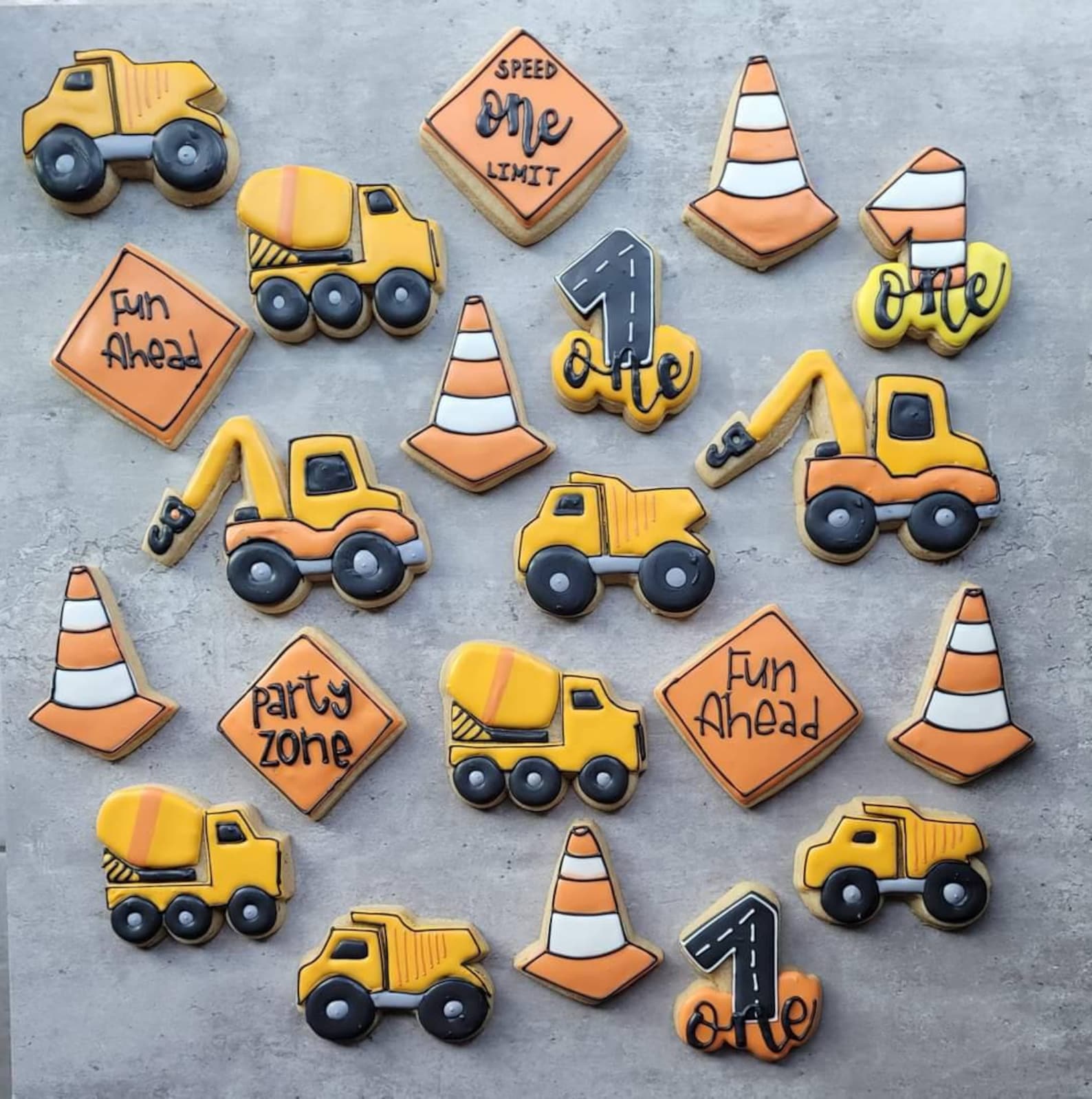 Construction Theme - Birthday Sugar Cookies - Custom Sugar Cookies - Etsy