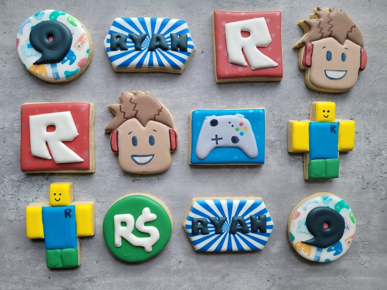 Video Game Character Birthday Sugar Cookies Custom Sugar - Etsy
