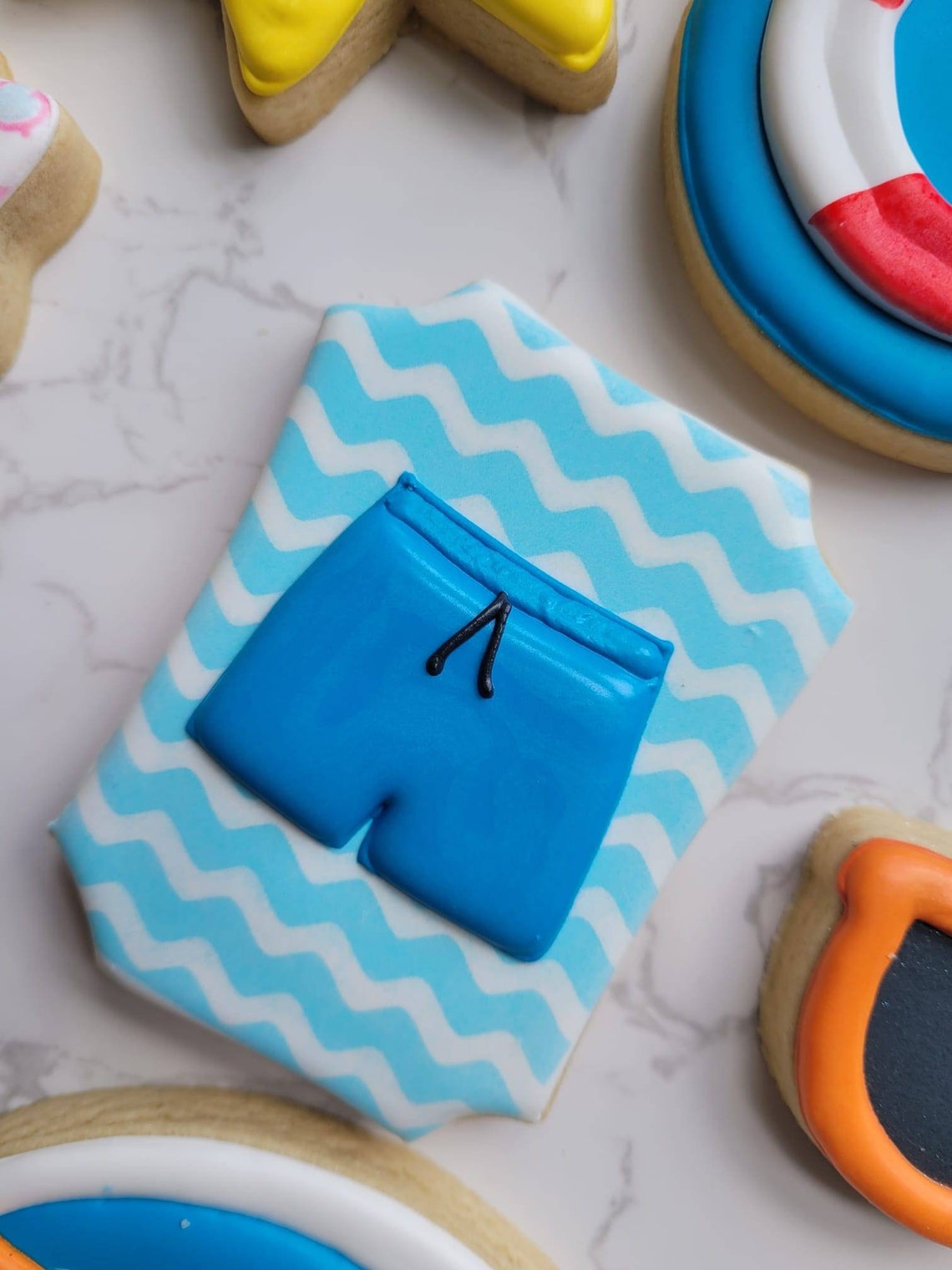 Pool Party Theme - Birthday Sugar Cookies - Custom Sugar Cookies - Etsy