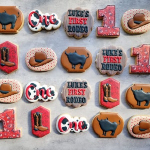 Rodeo/cowboy Theme - Birthday Sugar Cookies - Custom Sugar Cookies - Etsy