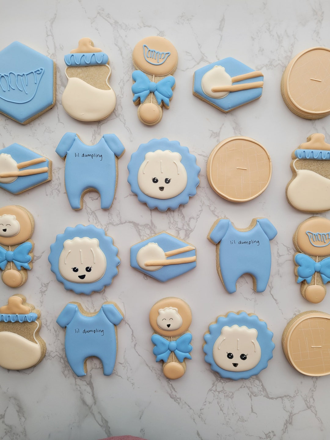 Lil Dumpling Theme Baby Shower Sugar Cookies Custom Sugar Cookies - Etsy