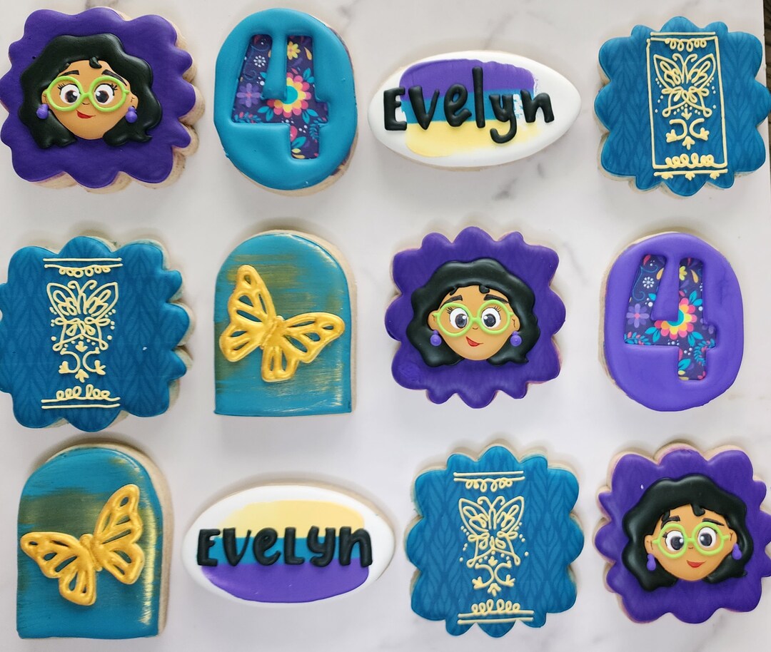 Character Birthday Sugar Cookies - Custom Sugar Cookies - Etsy