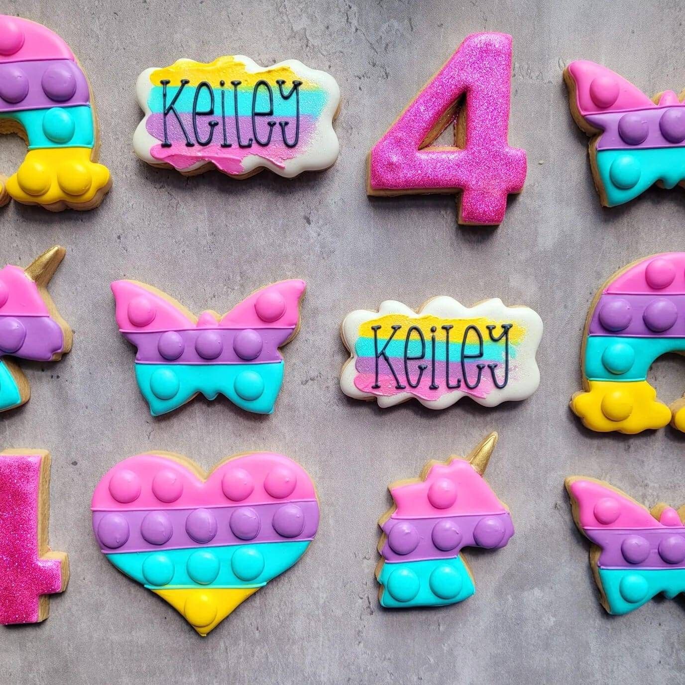 POP IT Theme - Birthday Sugar Cookies - Custom Sugar Cookies - Etsy