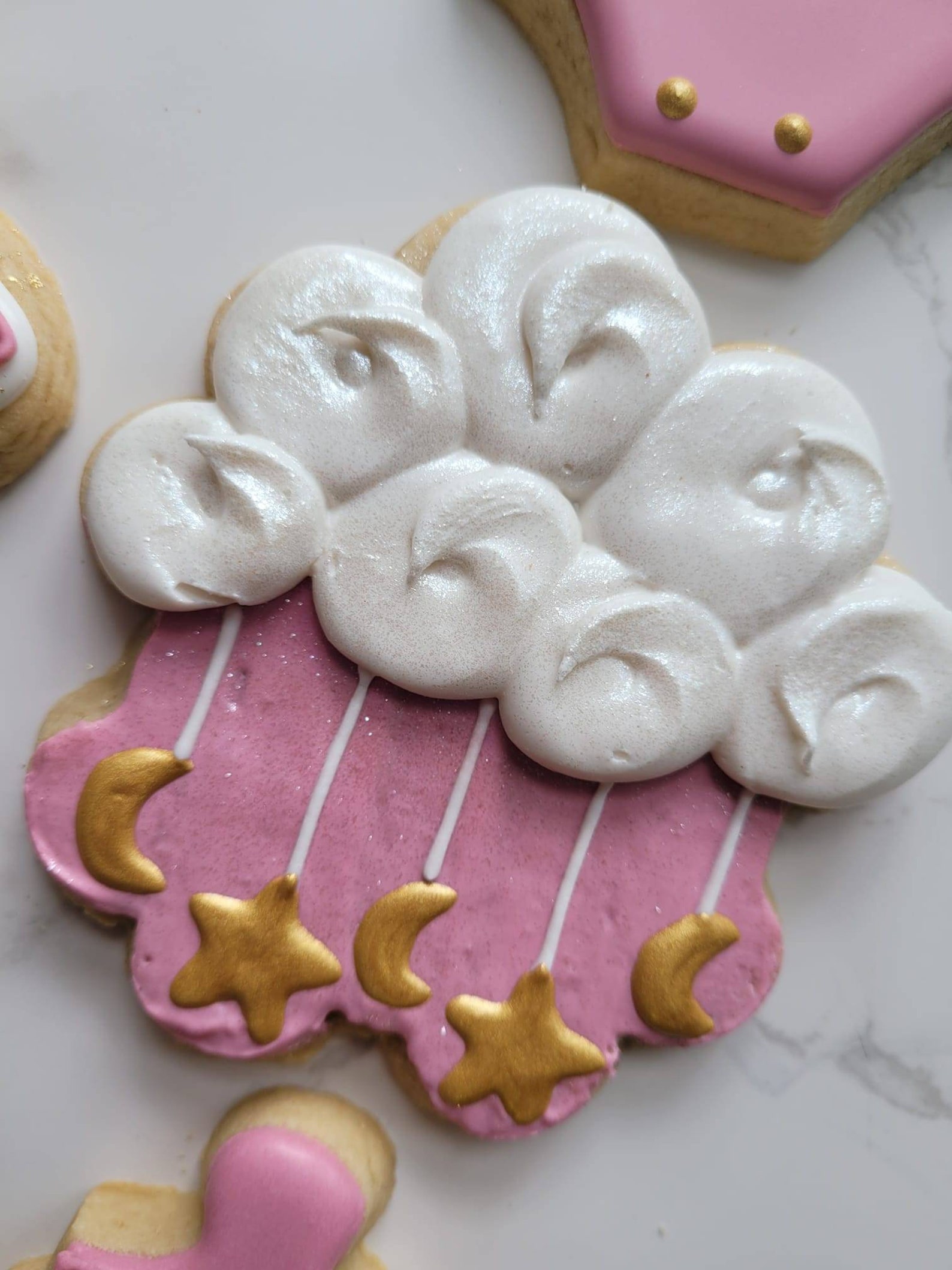 Over the Moon Theme Baby Shower Sugar Cookies Custom Sugar - Etsy