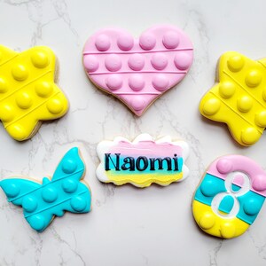 POP IT Theme - Birthday Sugar Cookies - Custom Sugar Cookies - Etsy