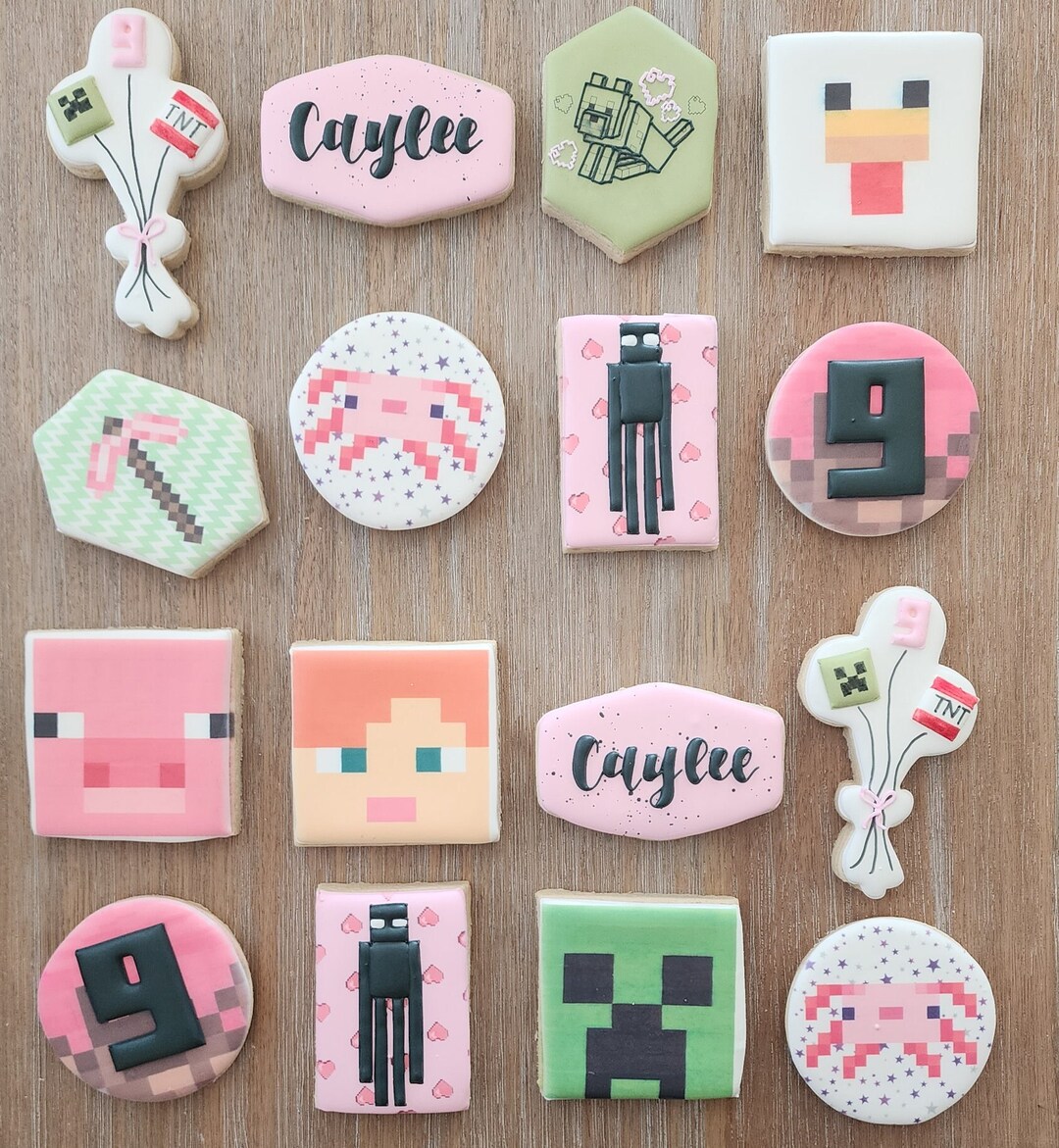 Video Game Character Birthday Sugar Cookies Custom Sugar Cookies - Etsy