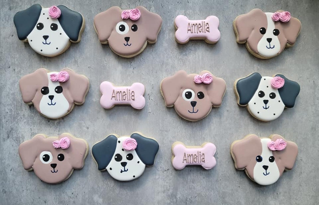 Puppy Theme - Birthday Sugar Cookies - Custom Sugar Cookies - Etsy