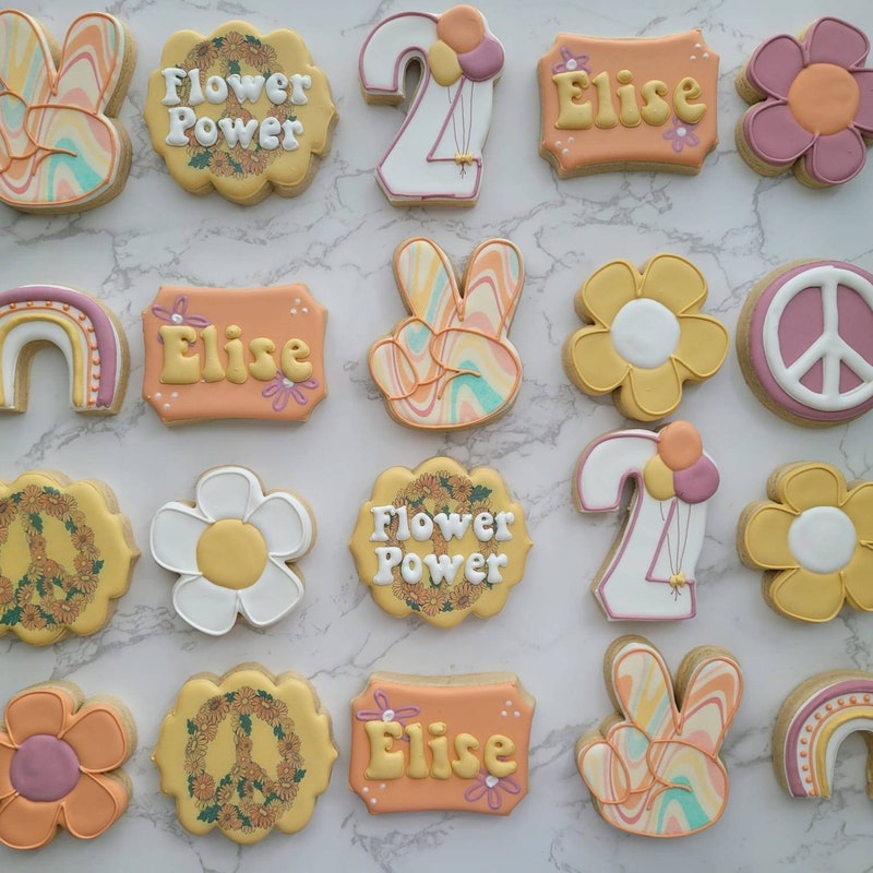 Flower Girl Cookie - Etsy