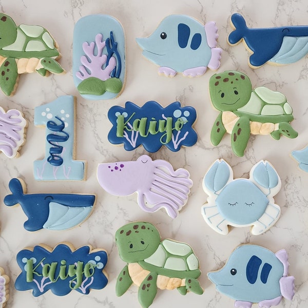 Under the Sea Cookie - Etsy