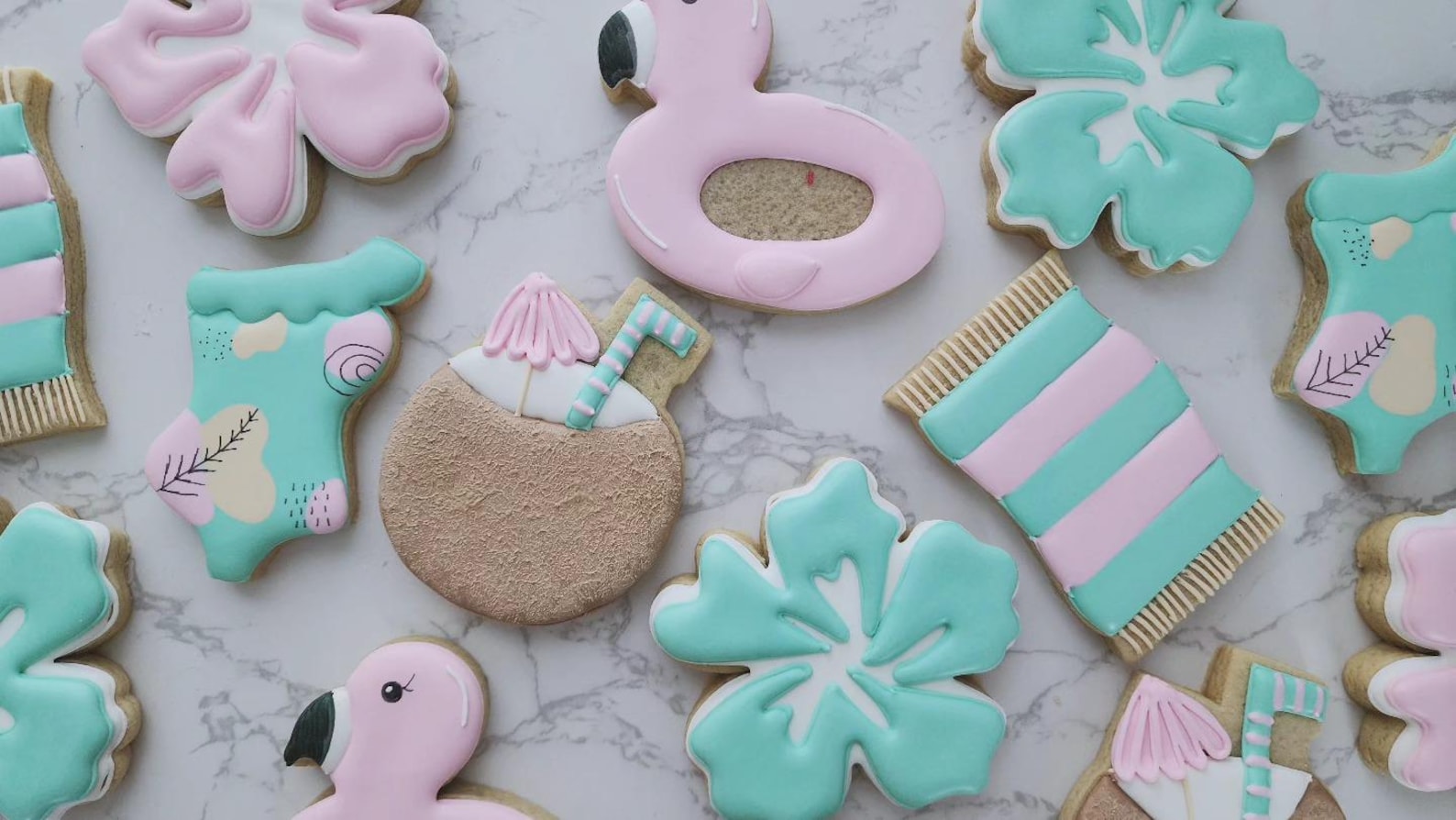 Pool Party Theme - Birthday Sugar Cookies - Custom Sugar Cookies - Etsy