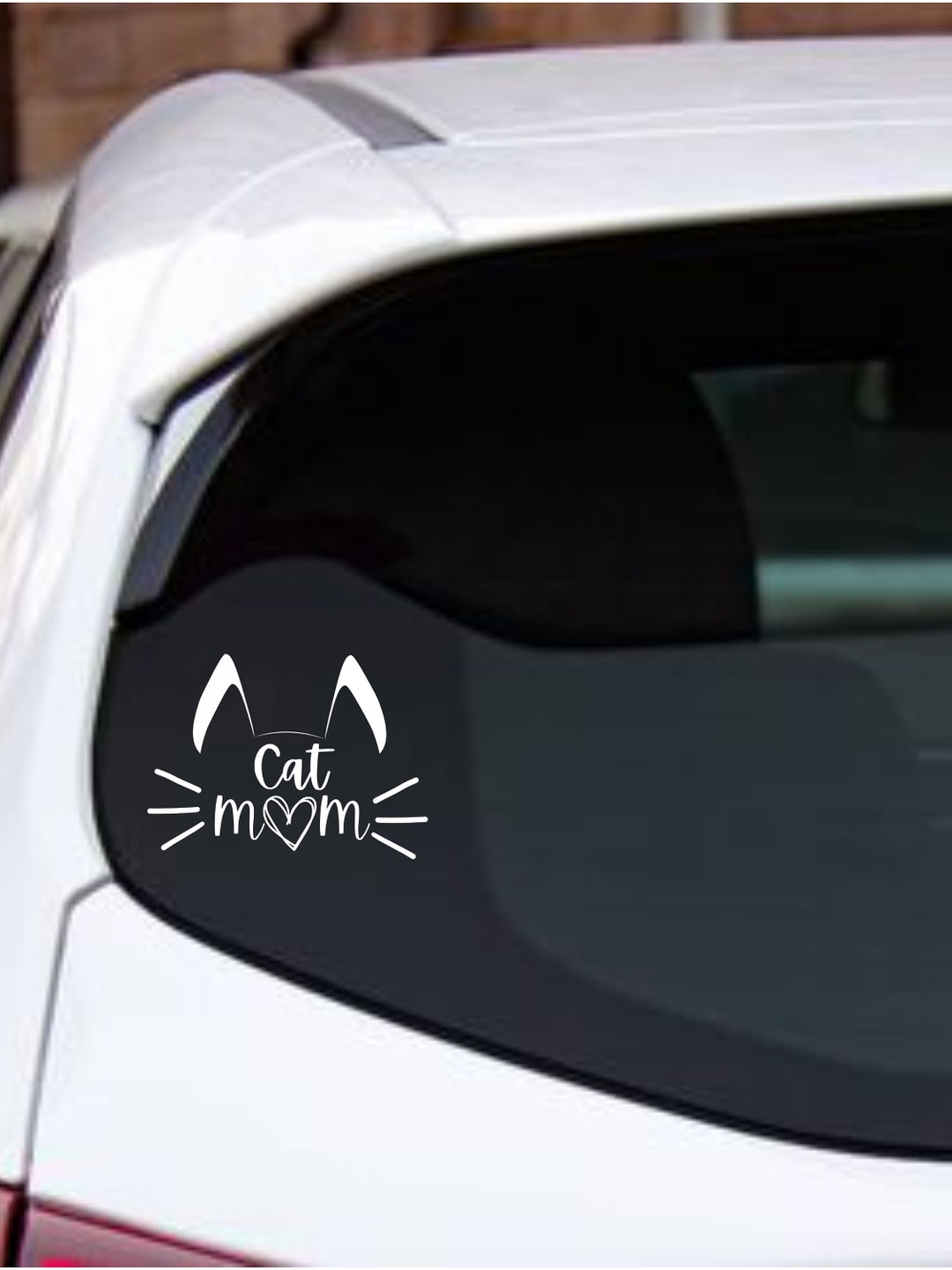 CAT MOM DECAL, Cat Lovers Car Decal, Permanent Vinyl - Etsy