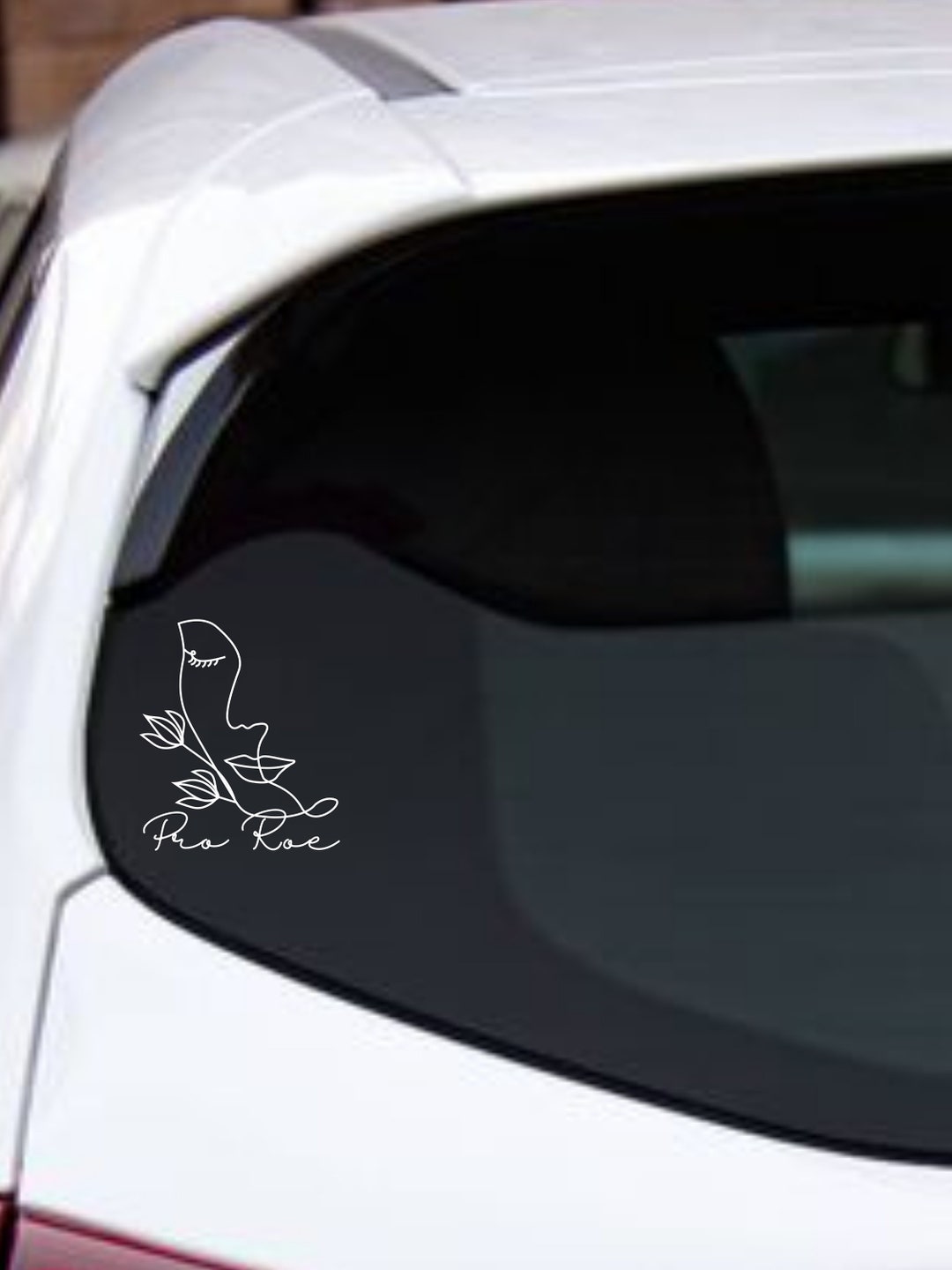 PRO ROE DECAL, Female Pro Choice Bumper Sticker, Womens Rights Decal ...