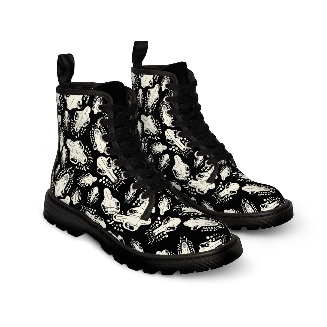 Bite Pattern Boots - Etsy