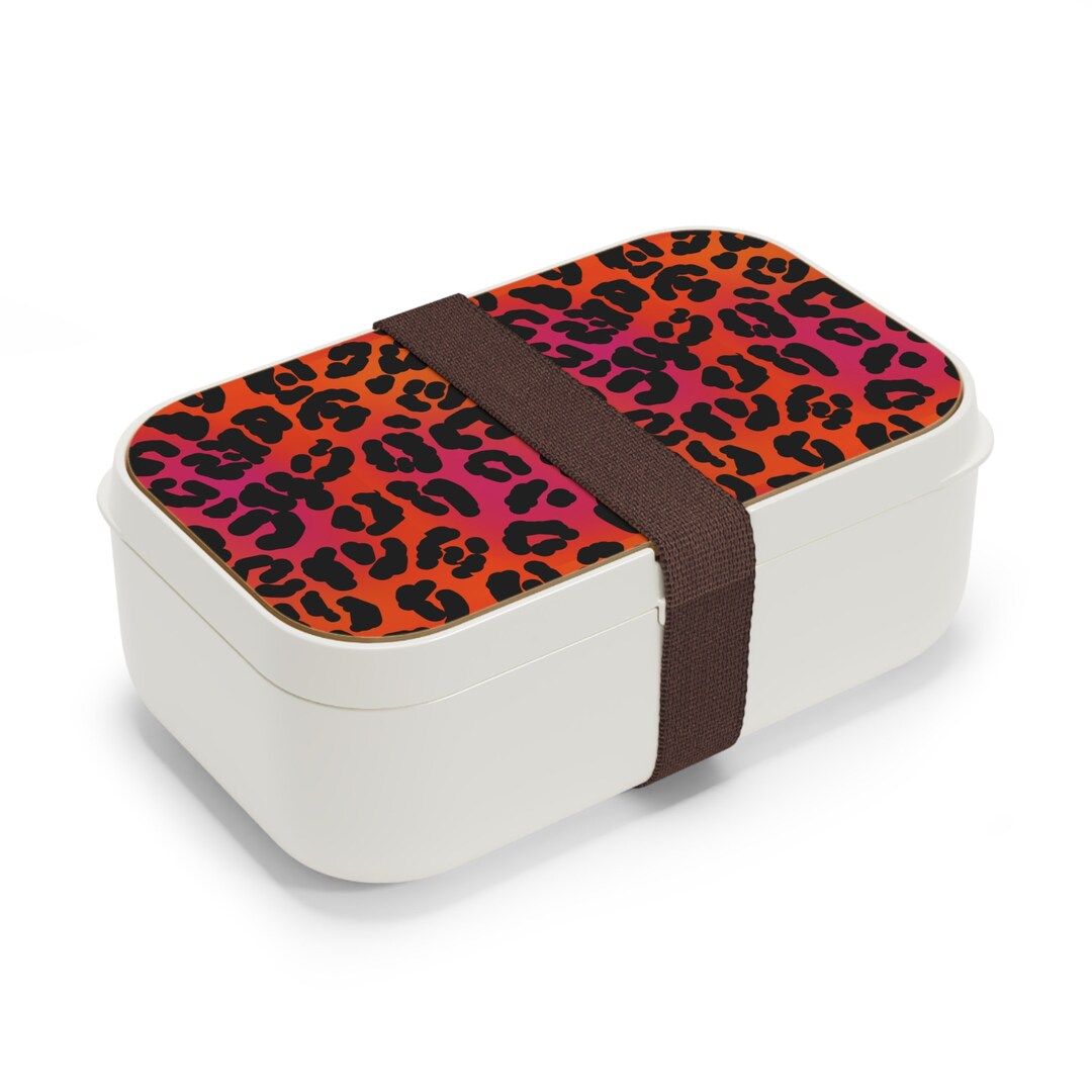 Neon Leopard Bento Lunch Box - Etsy