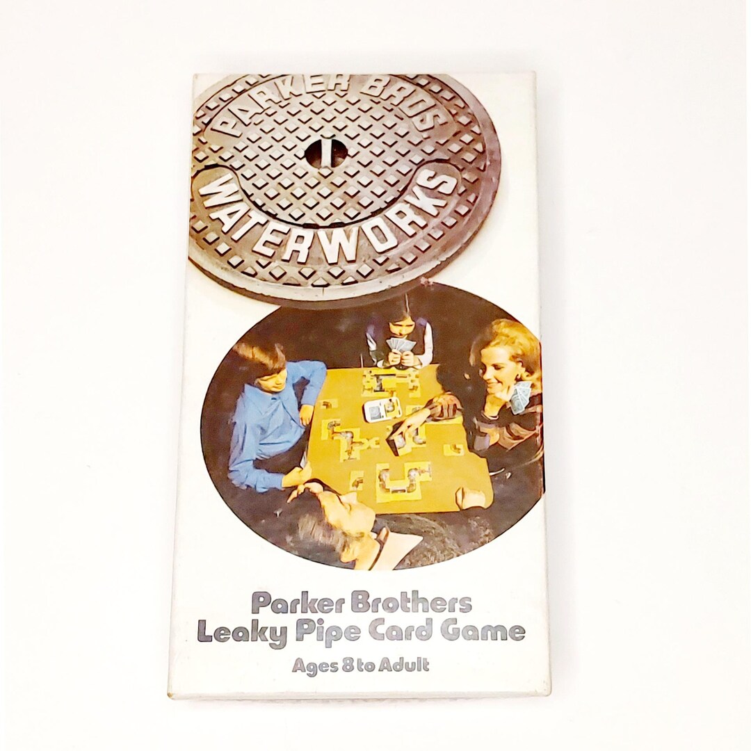 Vintage 1972 Parker Brothers WATER WORKS the Leaky Pipe Card Game With ...