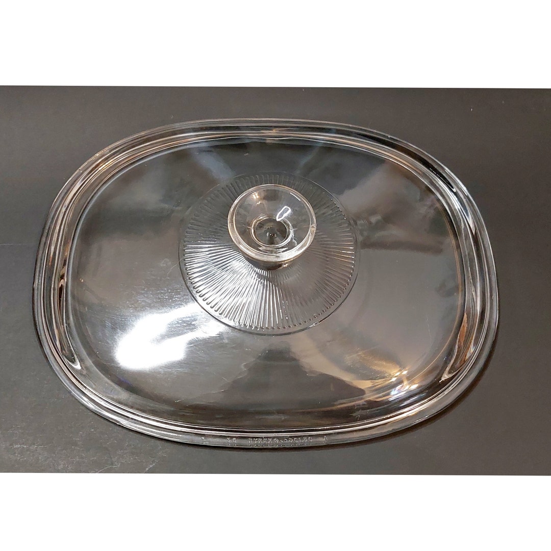 Pyrex Clear Glass Lid Only, Ribbed, Oval DC 1.5 C - Etsy