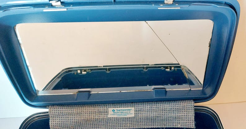Vintage Midcentury Blue Samsonite Saturn 400 Hard Train Case - Etsy
