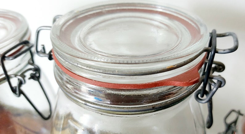 Vintage Tradewind Imports Glass Canister Counter Top Flour Sugar Tea ...
