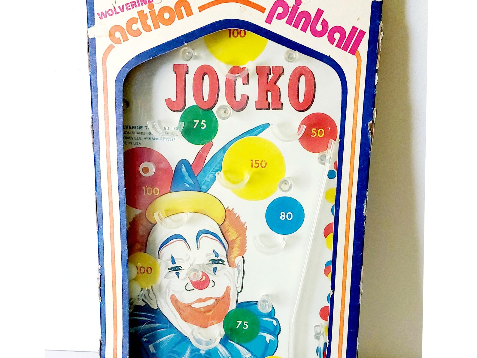Vintage 1960s 'jocko the Clown' Tabletop Pinball Game Wolverine in ...