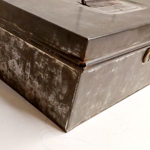 Vintage Metal Bank Lock Box - No Key - Etsy